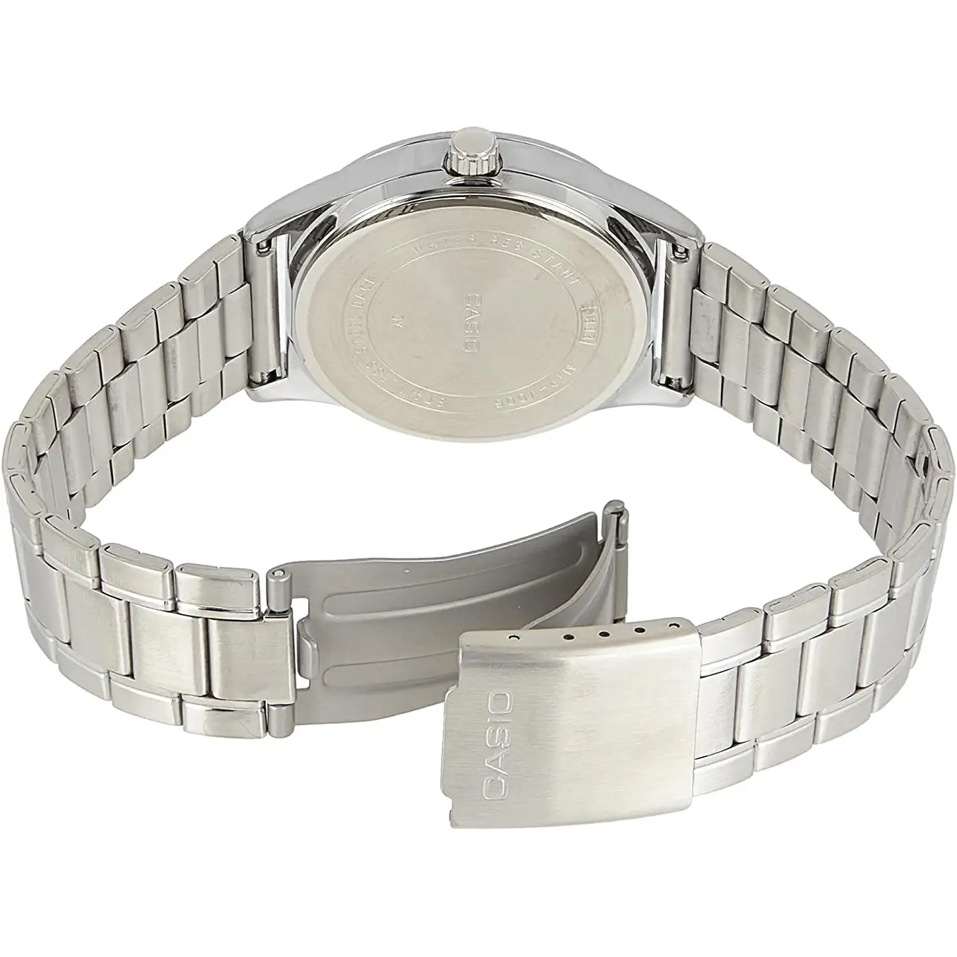 Casio MTP-V006D-7B2 Men's Stainless Steel Easy Reader White Dial Day D ...