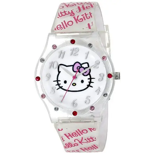 Hello Kitty Kids' HKAQ2797 Hello Kitty Analog Display Analog Quartz Tw ...